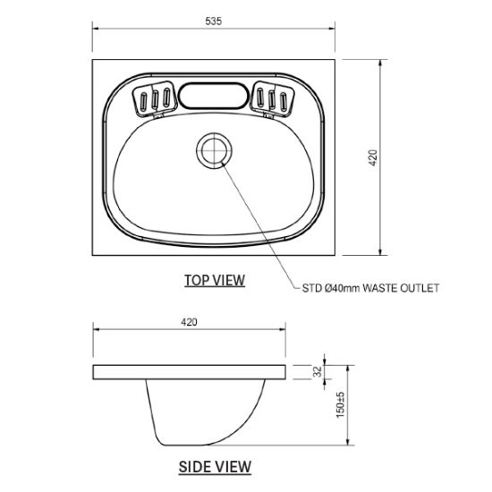 Franke B2B. WB001 WHB REV STD